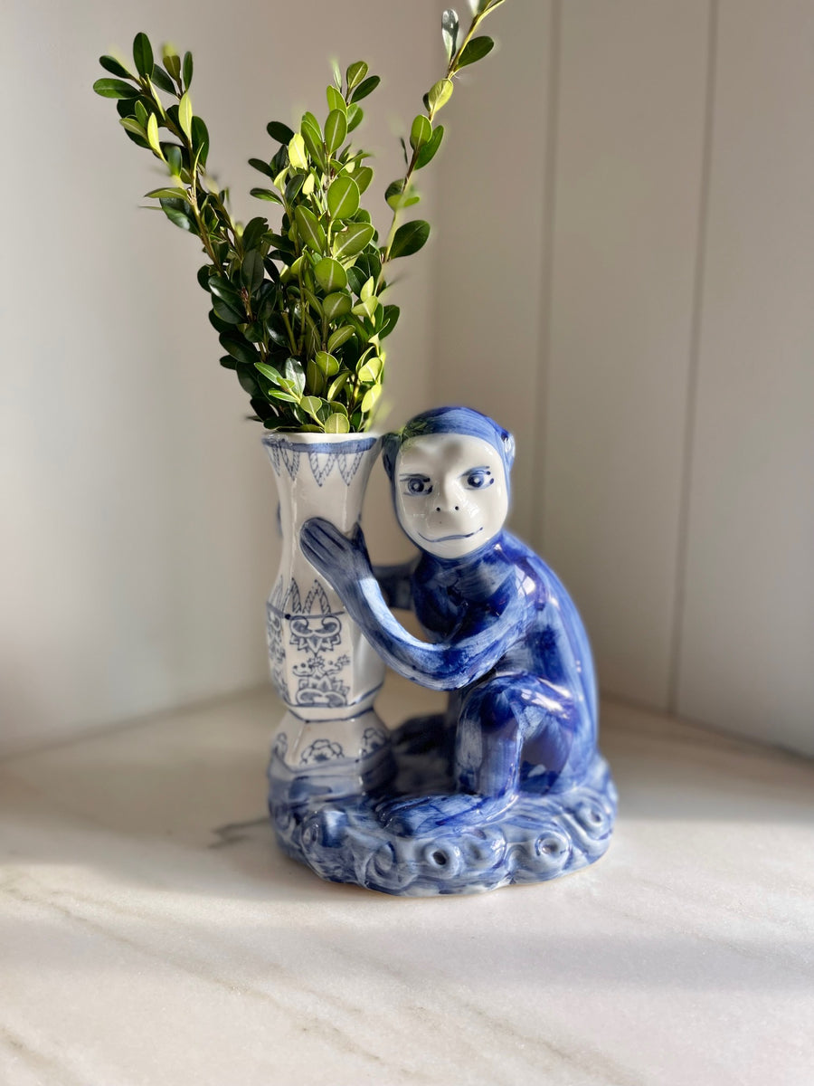 Vintage Chinoiserie Monkey Vase – K.Gray Interiors & Gardens